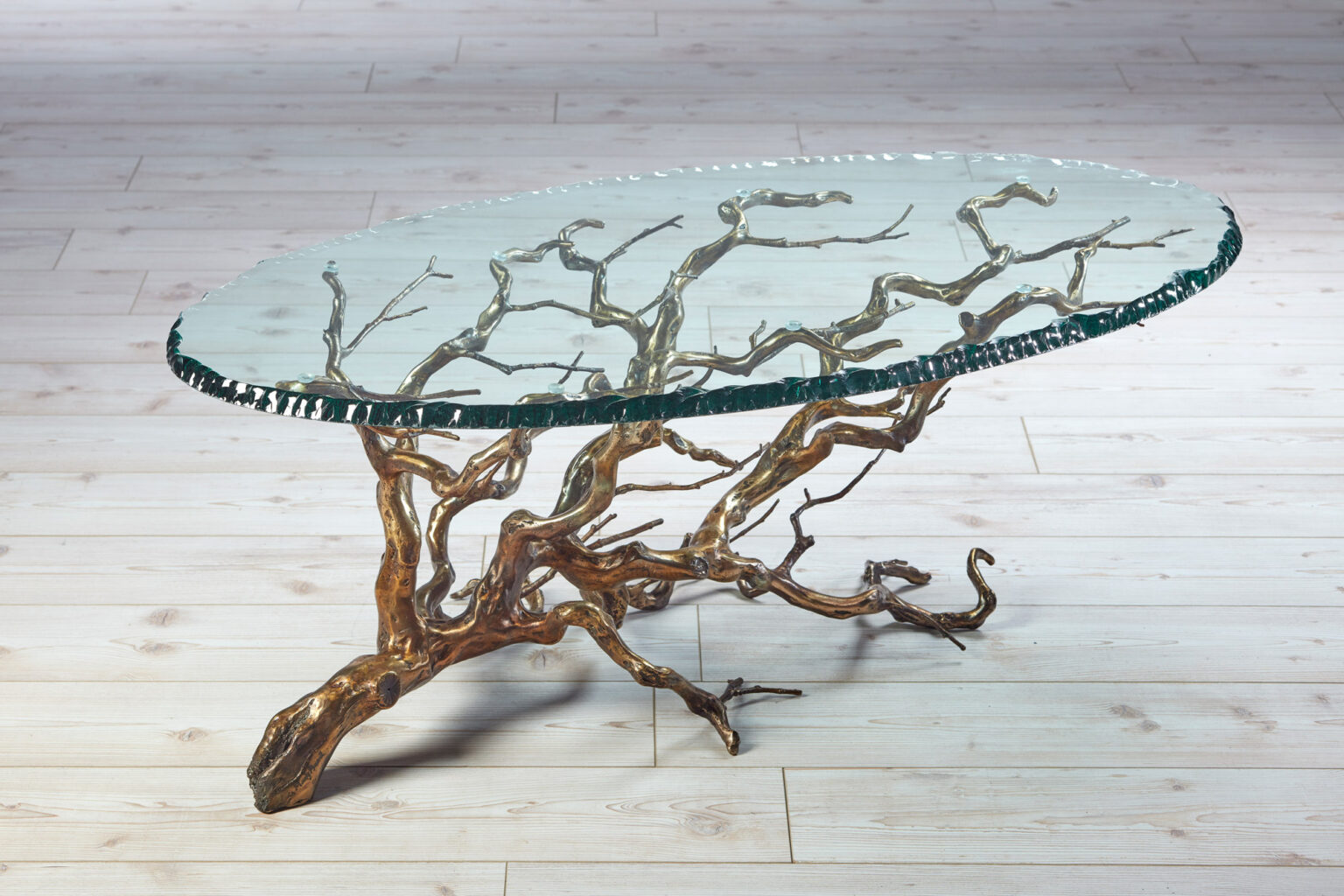Bronze Branch Coffee Table - Mark Reed Sculpture